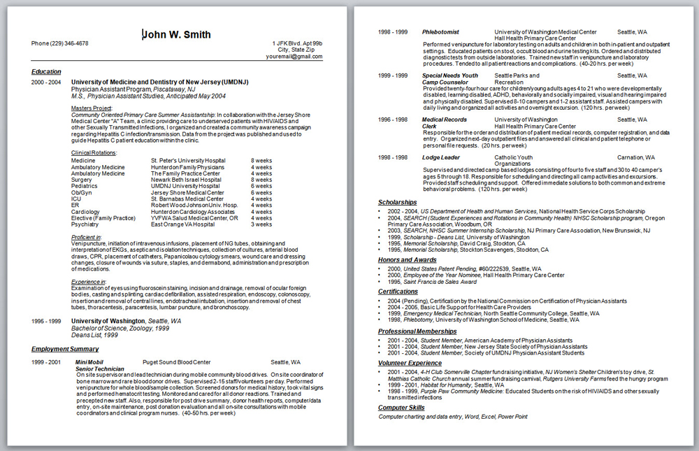 Download Template Cv Word Fresh Graduate CV Galerry