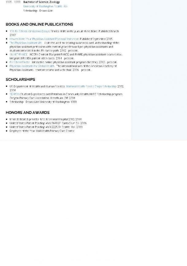 Use VisualCV to Create a Stunning Physician Assistant Resume | The ...