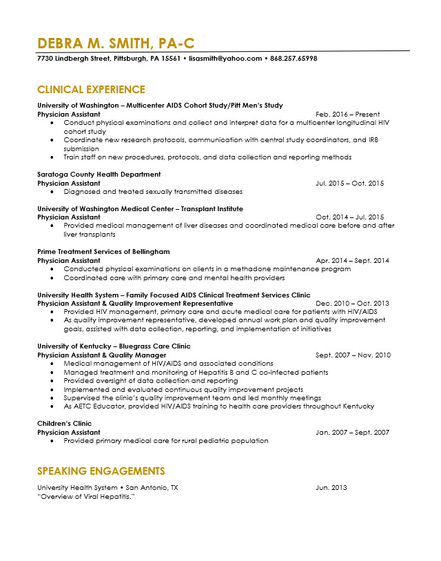 Free Physician Assistant Cv Template Pin On Resume Design Template 