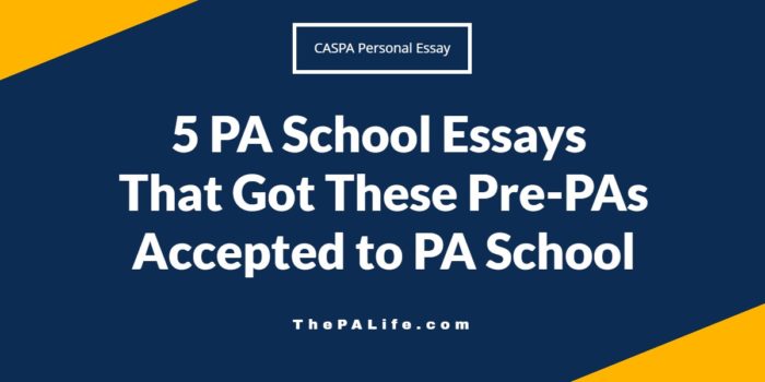5 PA School Essays That Got These Pre-PAs into PA School | The ...