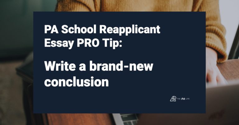 PA School Reapplicants: How to Rewrite Your PA School Essay for Success