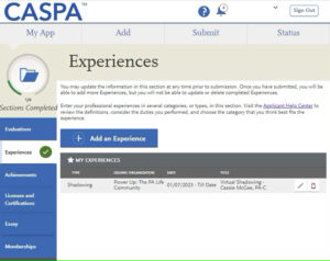How to Add Virtual Shadowing to Your CASPA Application | The Physician ...